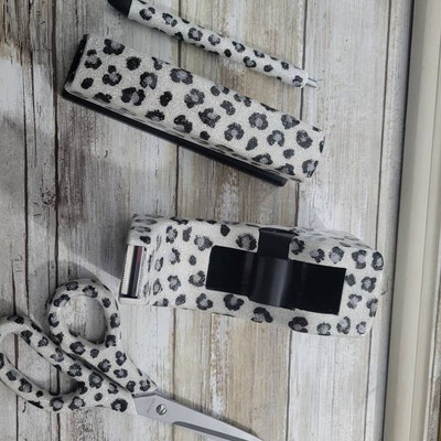 Leopard Office Desk Set - Etsy