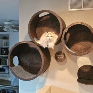 SET HUIZEN voor KATTEN, Modern Cat Furniture, Cadeau voor Cat Lover ...