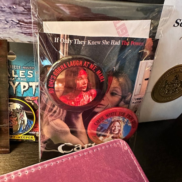 The Carrie White Pack - 1.5” Pin Back Button Set - Etsy