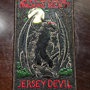 Jersey Devil Patch Cryptozoology Tracking Society - Etsy