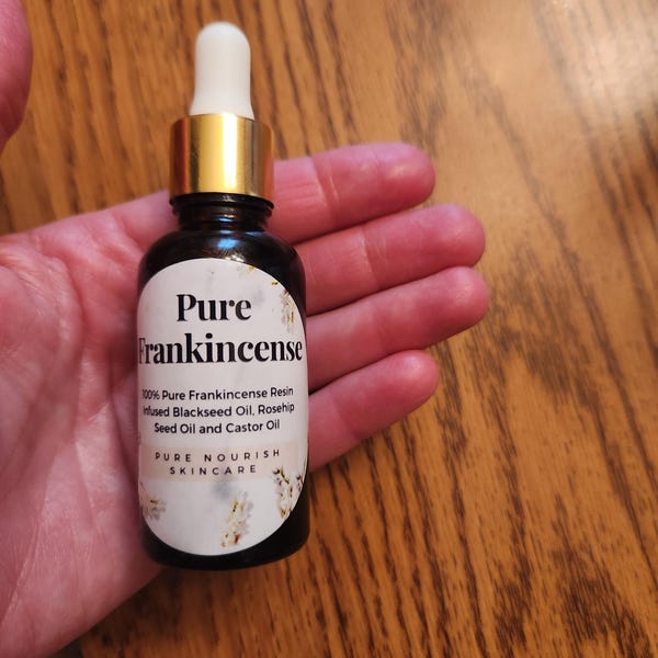 Frankincense Resin Infused Facial Oil: Organic Black Seed, Rosehip and Castor Oil | Vegan Skin ...