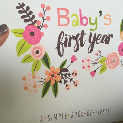 Floral Baby Book Artist Baby Book for Girls Babys First - Etsy