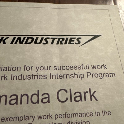 Custom Stark Internship Certificates frame Not Included - Etsy
