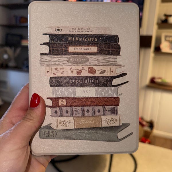 Retro Books Kindle Custom Case With Hand Strap for Paperwhite 1/2/4 ...