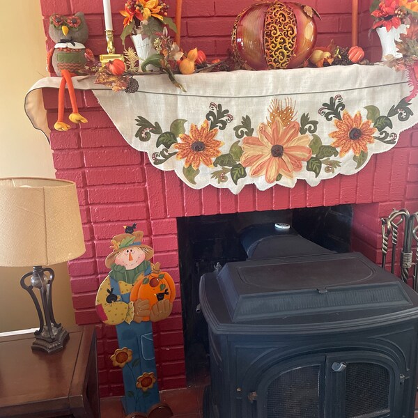 Harvest Time Scarecrow Porch Greeter - Etsy