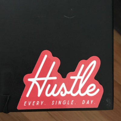 Hustle Vinyl Sticker Laptop Decal Water Bottle Sticker - Etsy