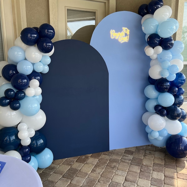 Graduation Balloon Arch Kit | Black Balloon Arch | Gold Balloon Garland ...