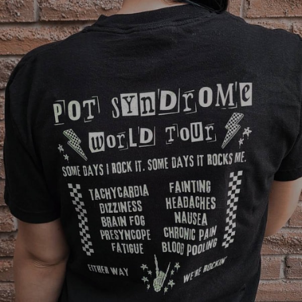POT Syndrome World Tour Comfort Colors Shirt, Postural Orthostatic ...