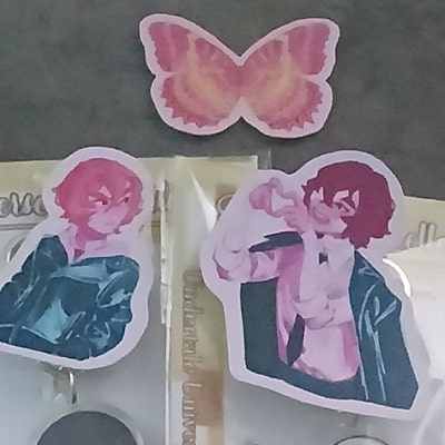 Soukoku Heart Sticker 6CM Cute Vinyl Sticker - Etsy UK