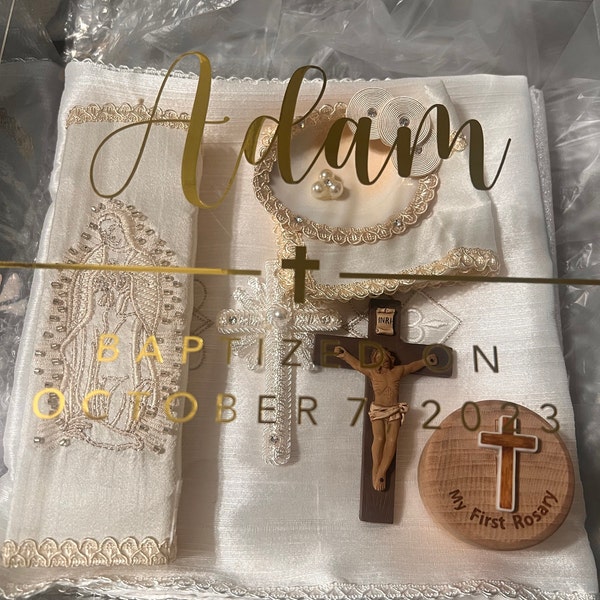 Personalized Baptism Gift Box, Baptism Gift Box, First Communion Gift ...