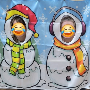 Gingerbread Man, Hole in Face, Party Selfie Photo Prop, Winter ...