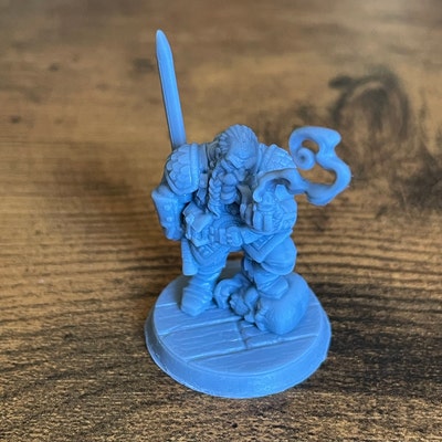 Dnd Male Dwarf Pipe Smoker Mini Tabletop RPG Miniature D&D Figurines ...