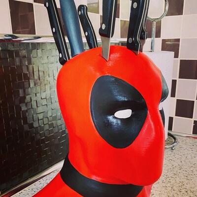 Deadpool Knife Block - Etsy