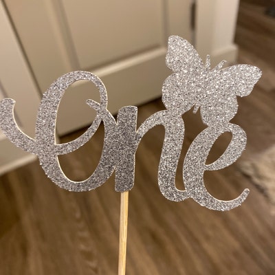 Butterfly One Cake Topper, First Birthday Party Decorations - Etsy