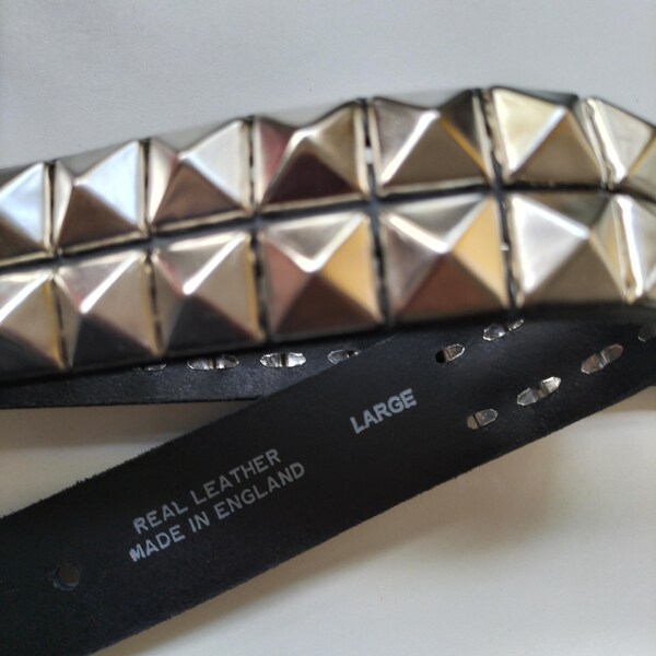 2-row Spike Studded Belt. - Etsy