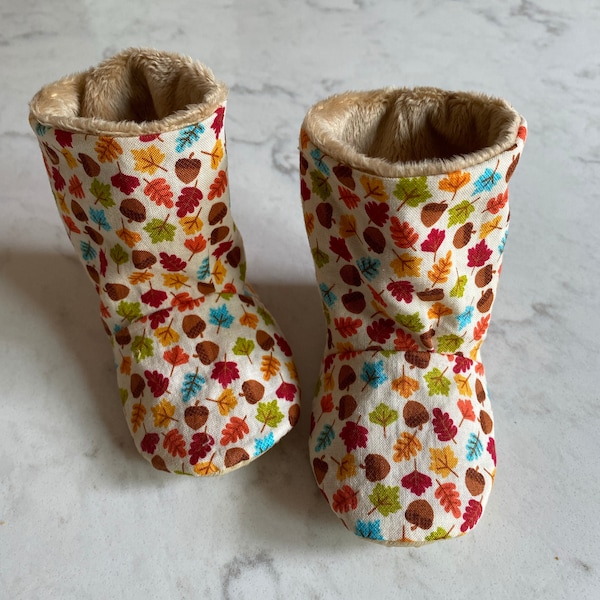 Baby Boots Sewing Pattern | Lined Soft Slippers, PDF Tutorial (digital ...