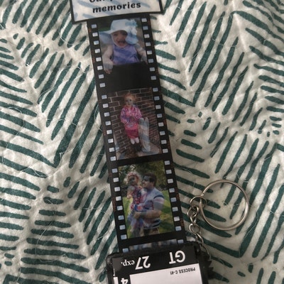 Memory Film Keychain 1-10 Photos Personalized Camera Roll - Etsy