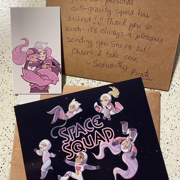 She-ra Space Squad Magnet Featuring Chibi Adora, Catra, Bow, Glimmer ...