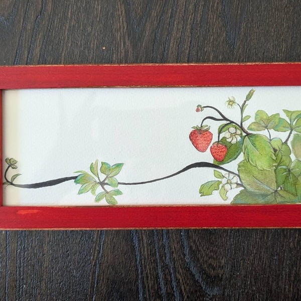 Natural Hardwood Picture Frame in 1x1 Rounded Style - Choose Size: 2x2 ...