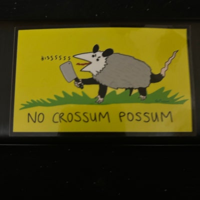 No Crossum Possum Sticker - Etsy