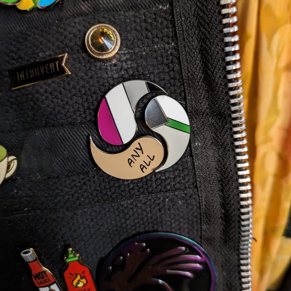 Customizable Pride 3-pin Set UPDATED LGBT Gay Bi Lesbian Trans Ace ...