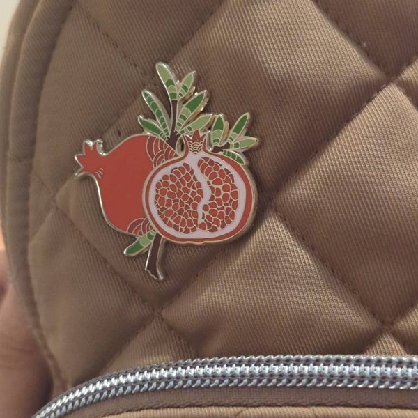 Pomegranate Enamel Pin - Etsy