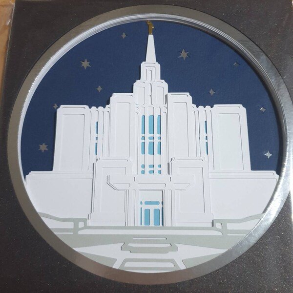 Layton Utah LDS Temple 3D Shadow Box - Etsy