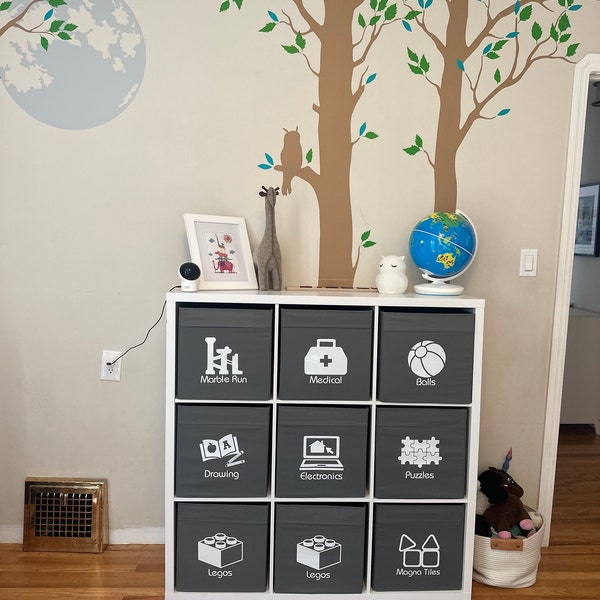 Toy Storage Decals | Toy Box Labels | Self-adhesive Personalised Decals ...