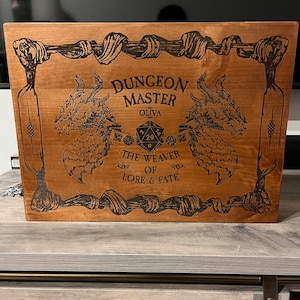 Custom Dungeon Master Screen Wooden RPG Screen Gift Table Top Games ...