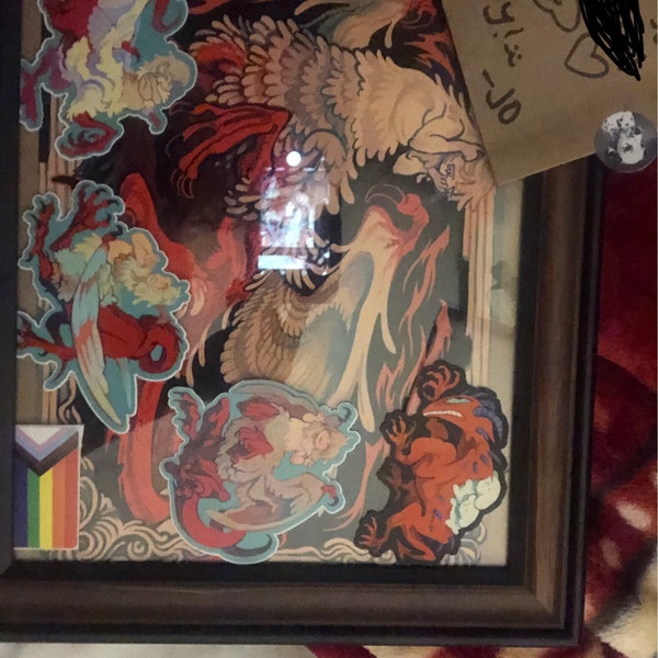 Red Dragon Falin Art Print 7.5x11 Dungeon Meshi Art - Etsy