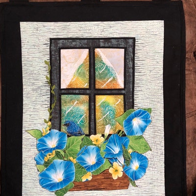 PAPER PATTERN for Sweet Tweets Quilt Chickadee Birds Apple Tree Garden ...