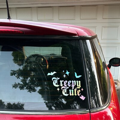 Cute Baphomet Demonic Goat Decal Spooky Decal Gothic Decal Spooky Cute ...