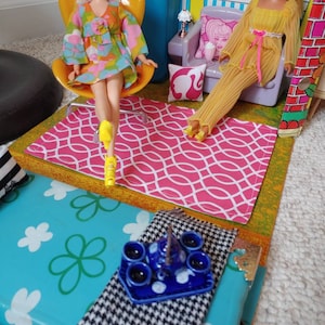 1:12 Pink Miniature Doll Lounge Chair - Etsy