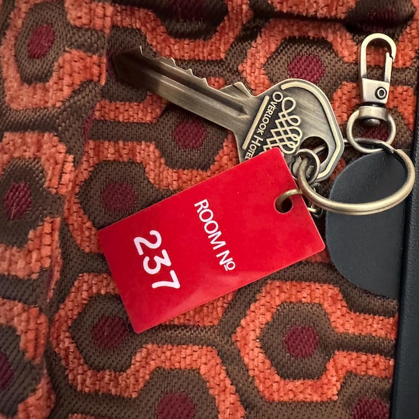 The Shining Overlook Hotel Key Chain Room Number 237 Key Fob Carpet Bag ...