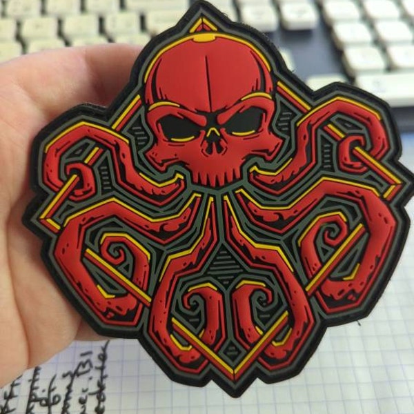 PATCHLAB Cyberpunk 8 Mecha Cat PVC Morale Patches Hook and Loop Embroidered Patches Hook and ...