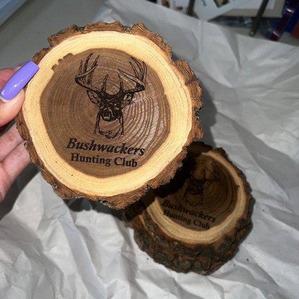 Log Coasters - Perfect Fathers Day Gift | Hunting Gift | Hunting Decor ...