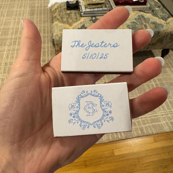 Just Married Wedding Car Personalized Match Boxes, Custom Engagement ...