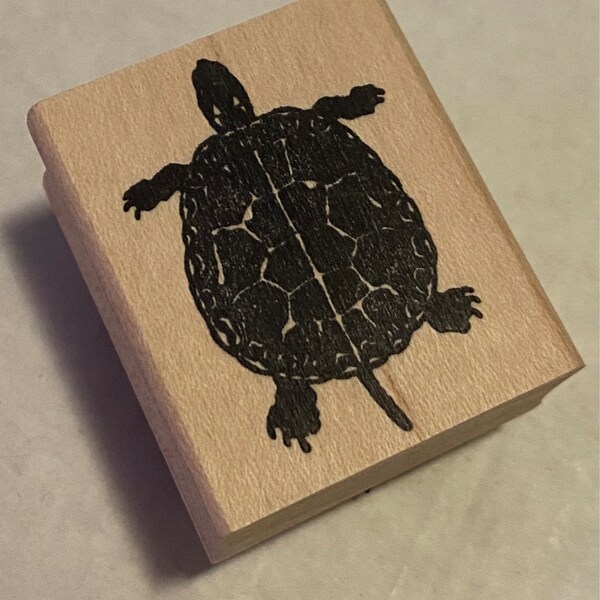 Turtle Rubber Stamp - Etsy