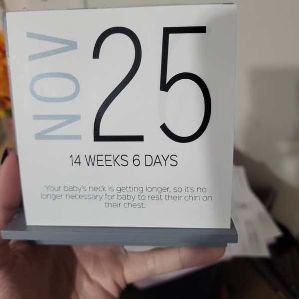 Baby Countdown Calendar – Custom Congratulations Pregnancy Gift for ...