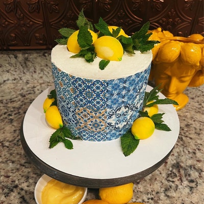 Positano Italy Tile Pattern Edible Image Sheet Cake Topper or - Etsy