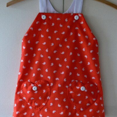 Dungaree Dress Sewing Pattern PDF, Baby Dress Pattern, Girl Sewing ...