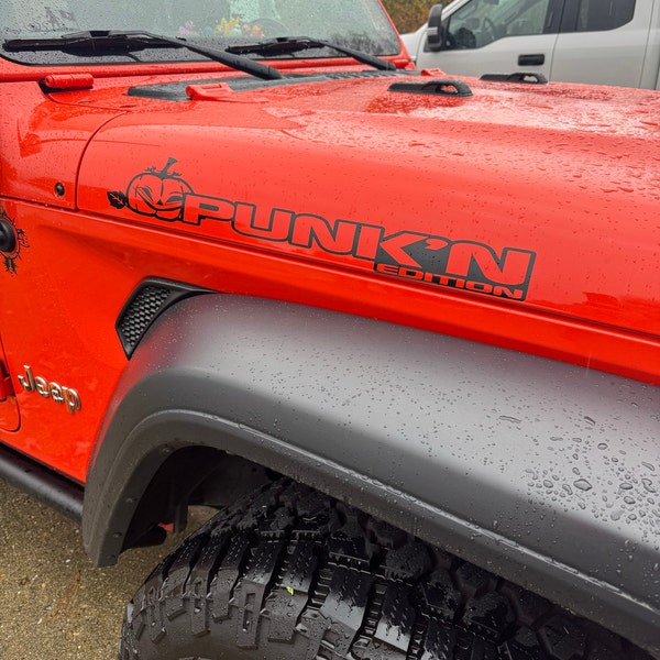 Punk'n Edition Hood Decal Set Custom Off-road Graphics for Jeep ...