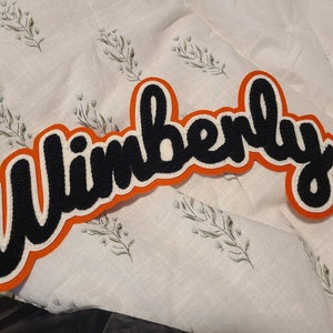 Personalized Chenille Letters. - Etsy