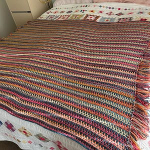 Crochet Pattern Lacy Light Blanket Pattern, Lacy Crochet Blanket, Easy ...