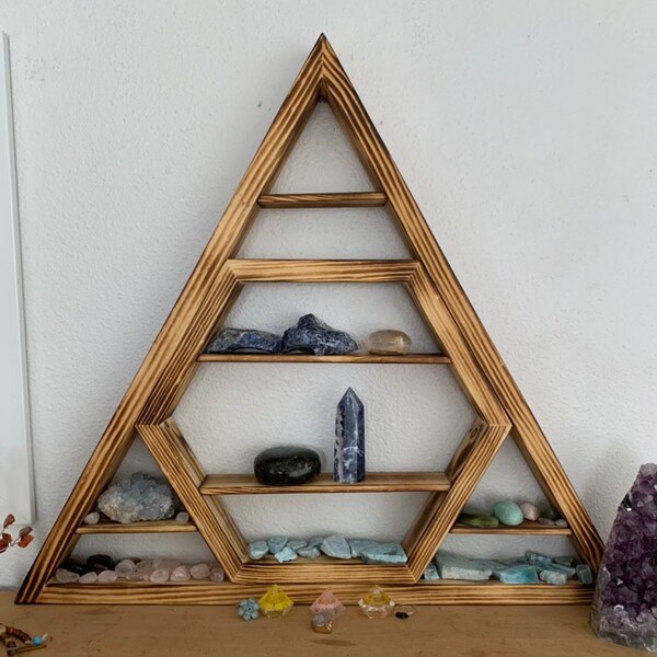 Hexagon/triangle Display Shelf - Etsy