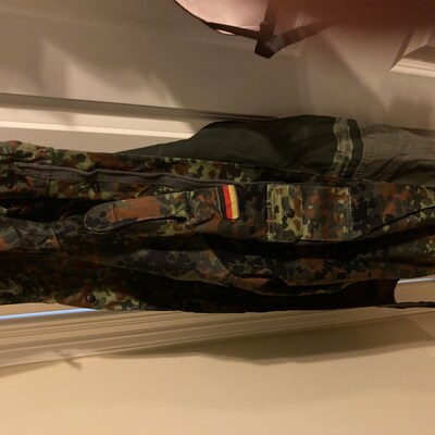 Original German Army Field Jacket Parka Military Issue Hooded Flecktarn ...