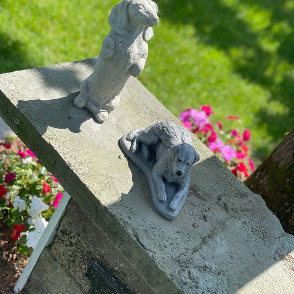 Labrador Statue, Lab, Labrador Retriever Angel Statue, Concrete Lab ...