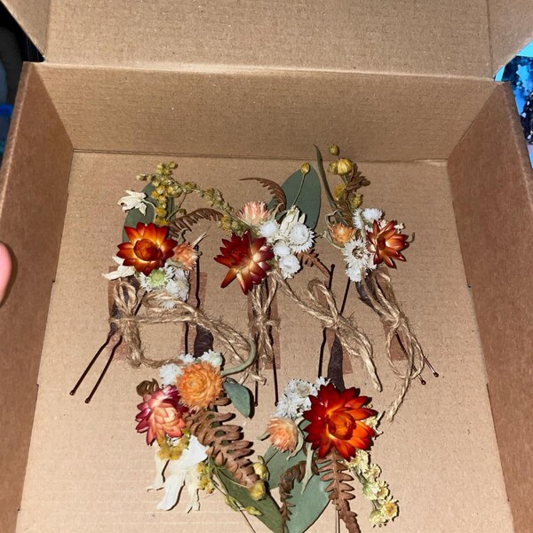 Dried Flower Multi Bud Vase Arrangement. Dried Flower Decoration ...
