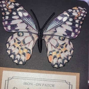Iridescent Realistic Moth Embroidery Applique / High Quality Iron on ...