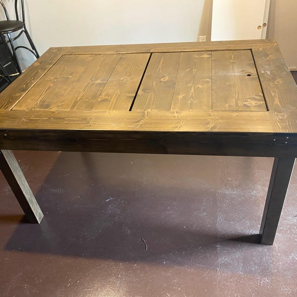 Custom Gaming Table, Role Playing Game Table With Folding Legs, Vaulted ...